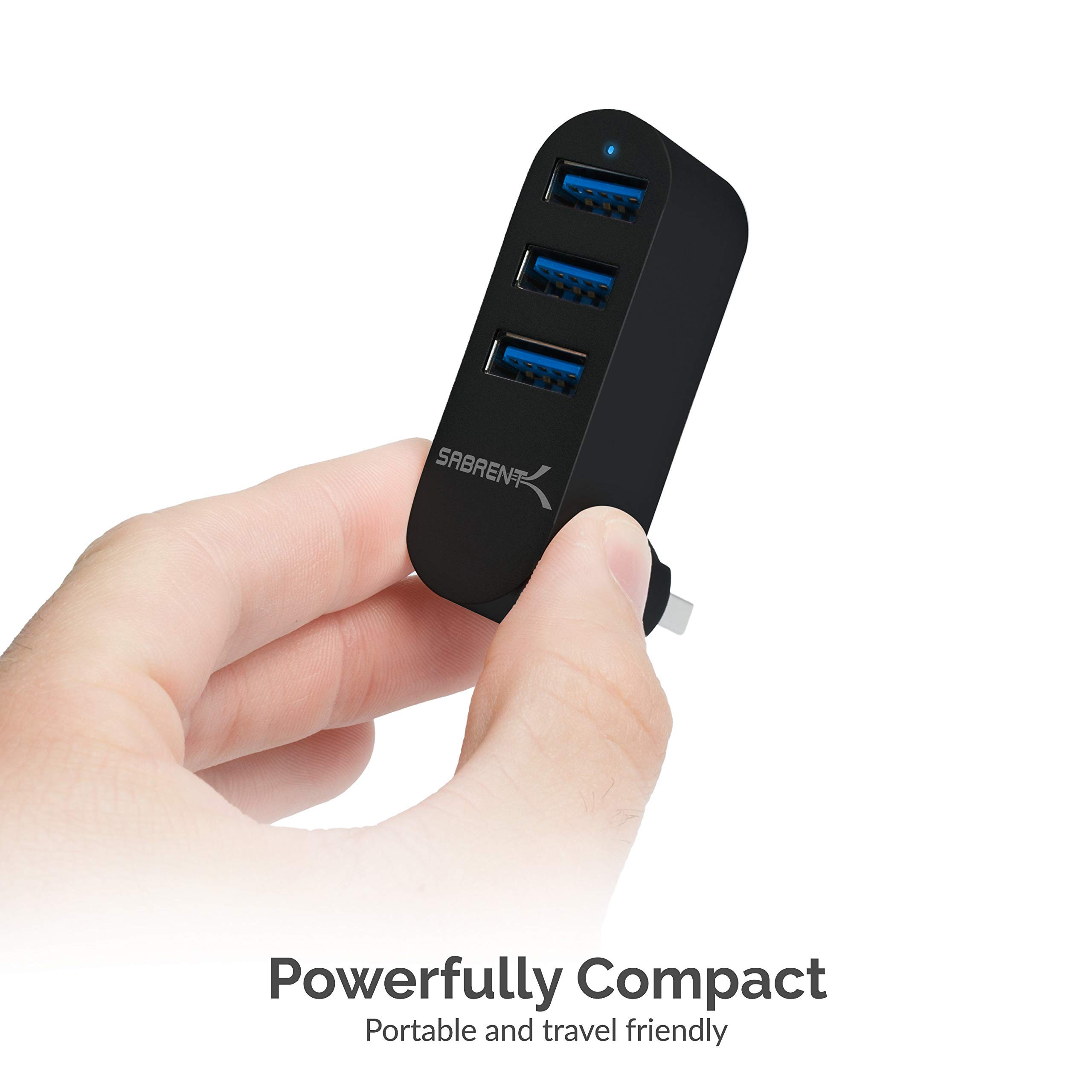Sabrent Premium 3-Port Aluminum Mini USB 3.0 Hub + Premium 3-Port Aluminum Mini USB 3.0 Hub