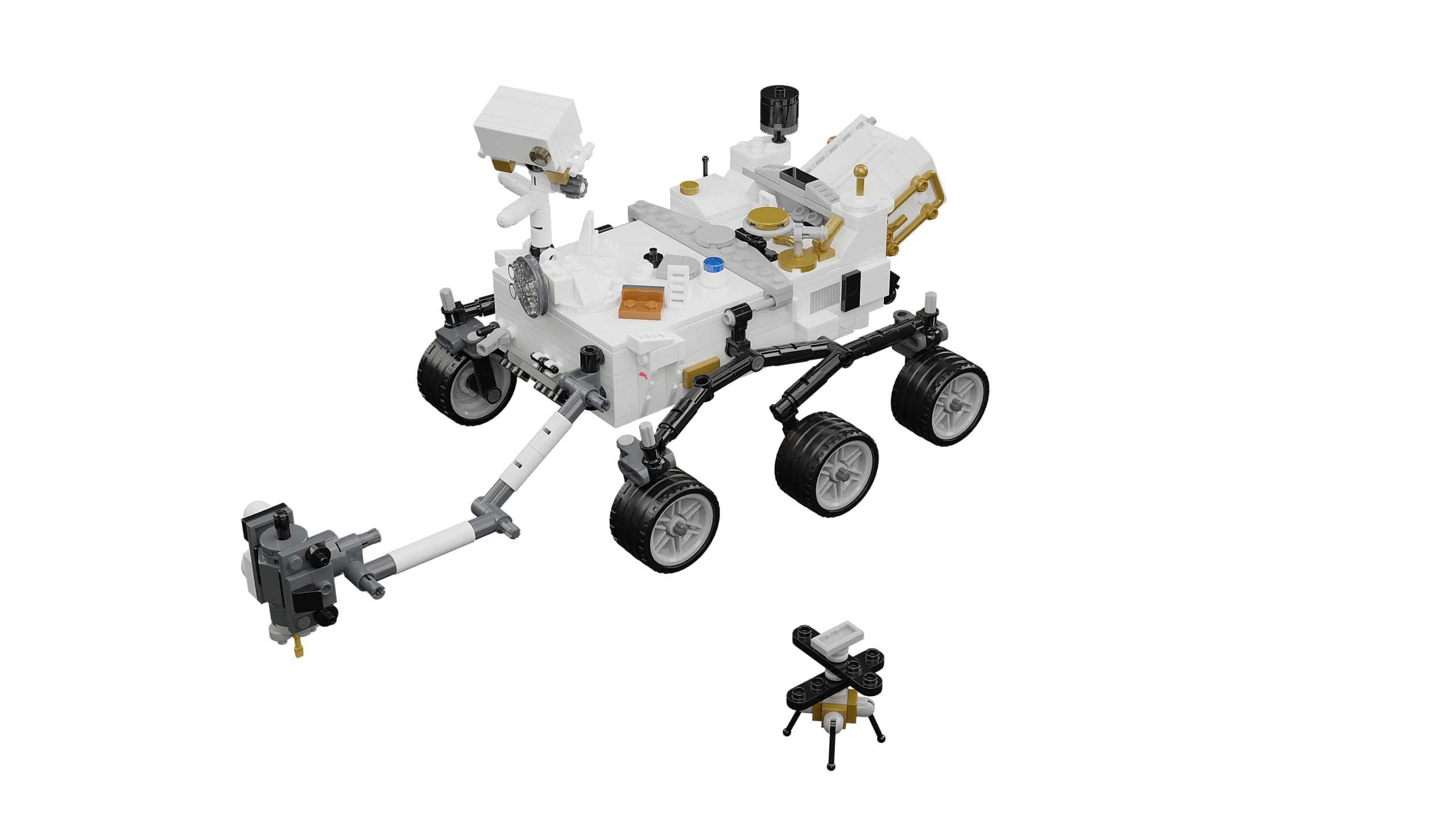 Brick Loot Officially Licensed NASA Mars Rover Perseverance Model Kit, Toy Car Building Blocks, STEM Kits, Space Gifts for Adults or Kids 6 +, Compatible with Lego and Other Major Brands, 603 Pieces