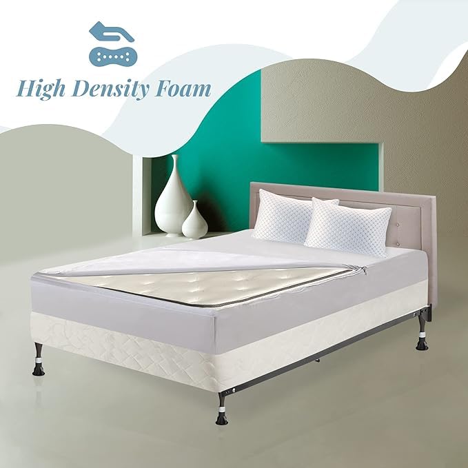 Highview Bedding Hybrid Bed Mattress Conventional, Full XL, White