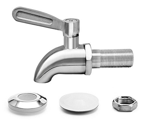 ProMaker Stainless Steel Beverage Dispenser Replacement Faucet Tap Spigot for Homebrew Barrel Fermenter Wine Beer Beverage Juice Dispenser Spigot (Beverage Dispenser)