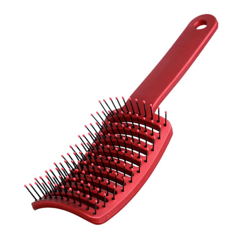 arc ventilation brush for fast drying, curved ventilation hole declination dryer hair brush, anti-static fast drying modeling tool, suitable for wet/dry hair