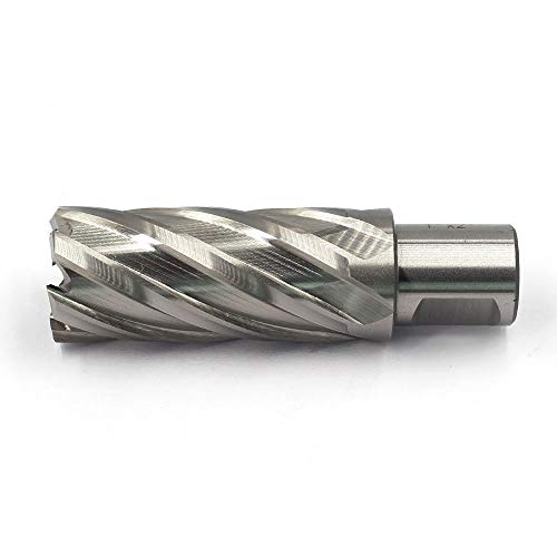 Annular Cutter JESTUOUS 3/4 Inch Weldon Shank 1 Cutting Diameter 2 Cutting Depth with Two-Flat HSS Kit for Magnetic Drill Press,1 Piece
