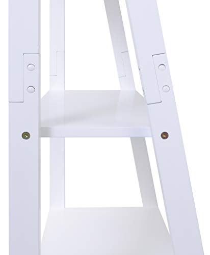 Kiera Grace Providence Miller Floor Shelf β White Matte Finish, 5-Tiered, 71-Inch by 25-Inch by 18-Inch