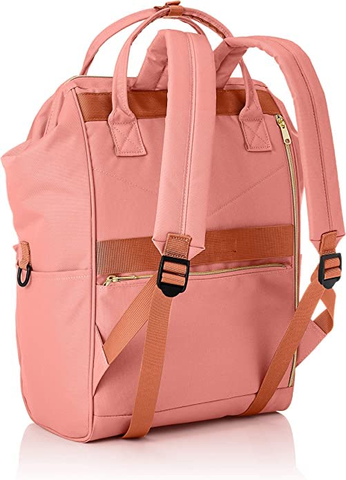 anello(アネロ) Anero ATB2521Z Backpack with Clasp, L, A4 Base, Water Repellent, Multiple Storage, PC Storage, Pink