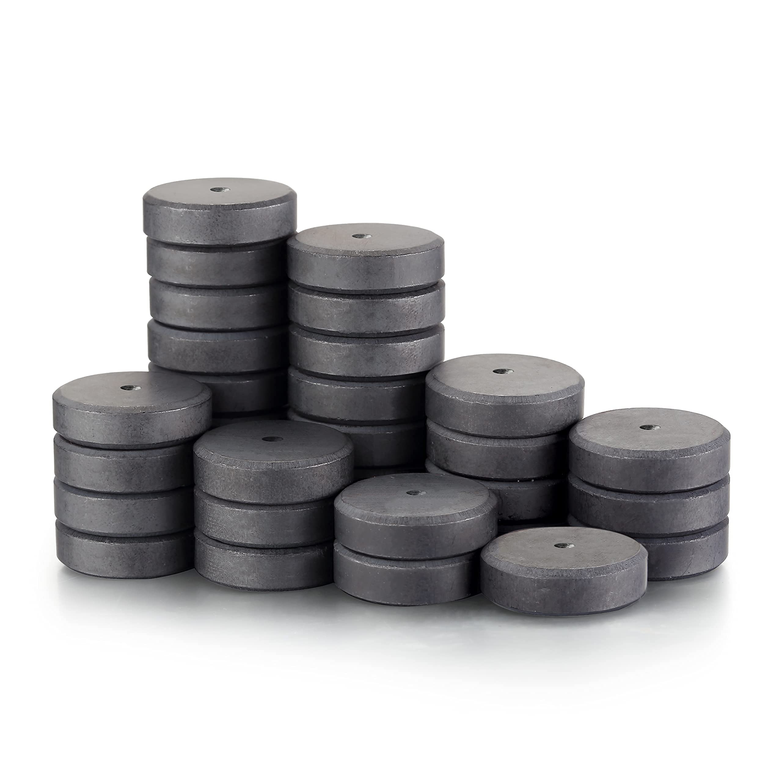 Ceramic Magnets, Round Disk Magnets Craft Magnets, Perfect for DIY, Art Projects or for whiteboards & Fridge Organization (0.7")