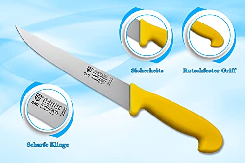 SMI β 7 inch Solingen Butcher Knife For Meat Cutting Professional Chef Knife Meat Knife Sharp Kitchen Knives Solingen Knife - Made In Germany