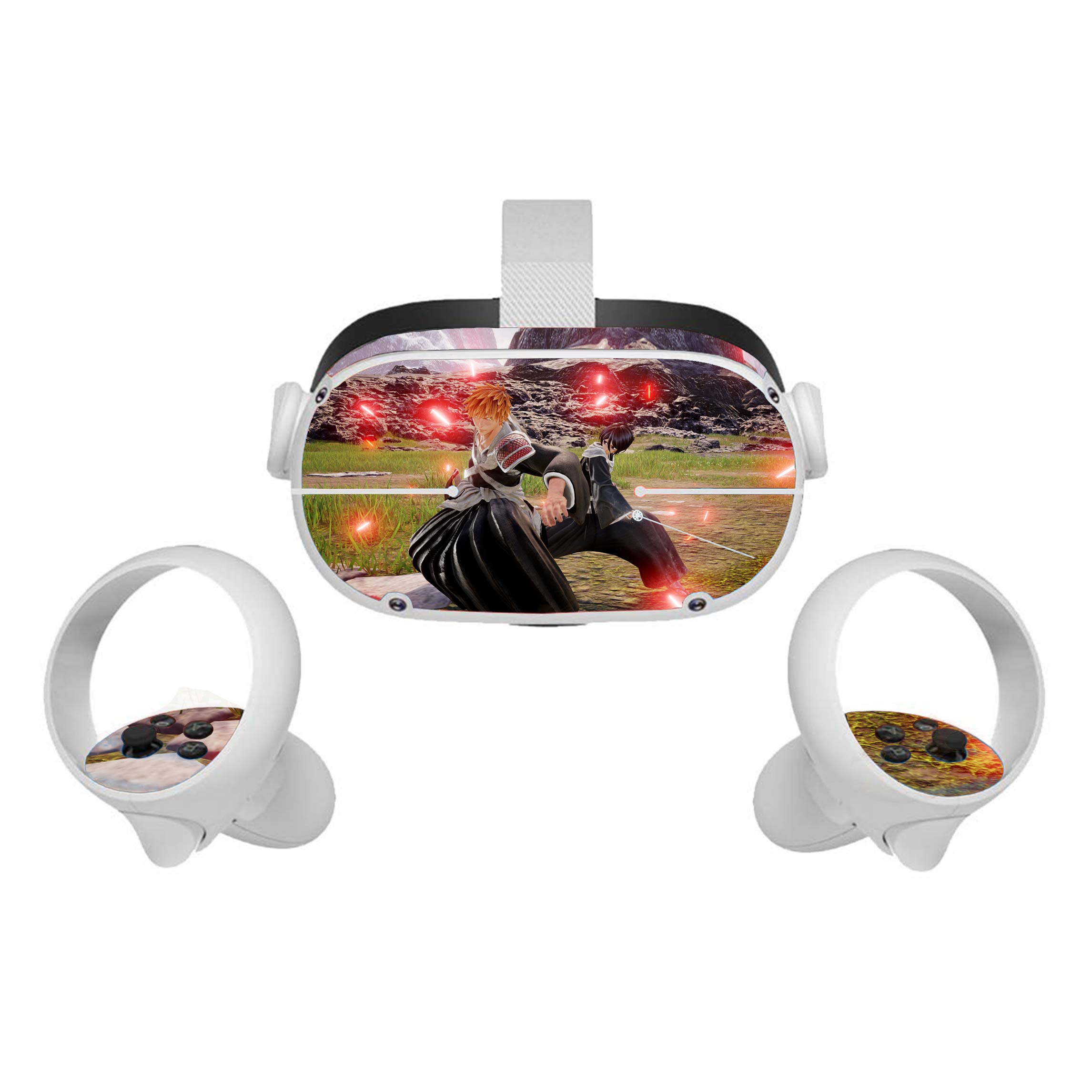 Anmine Battle Collection Vidoe Game Oculus Quest 2 Skin VR 2 Skins Headsets and Controllers Sticker Protective Decal Accessories