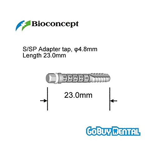 Bioconcept Straumann Compatible Dental Implants Instruments S/sp Adapter Tap,d4.8mm, Length 23.0mm