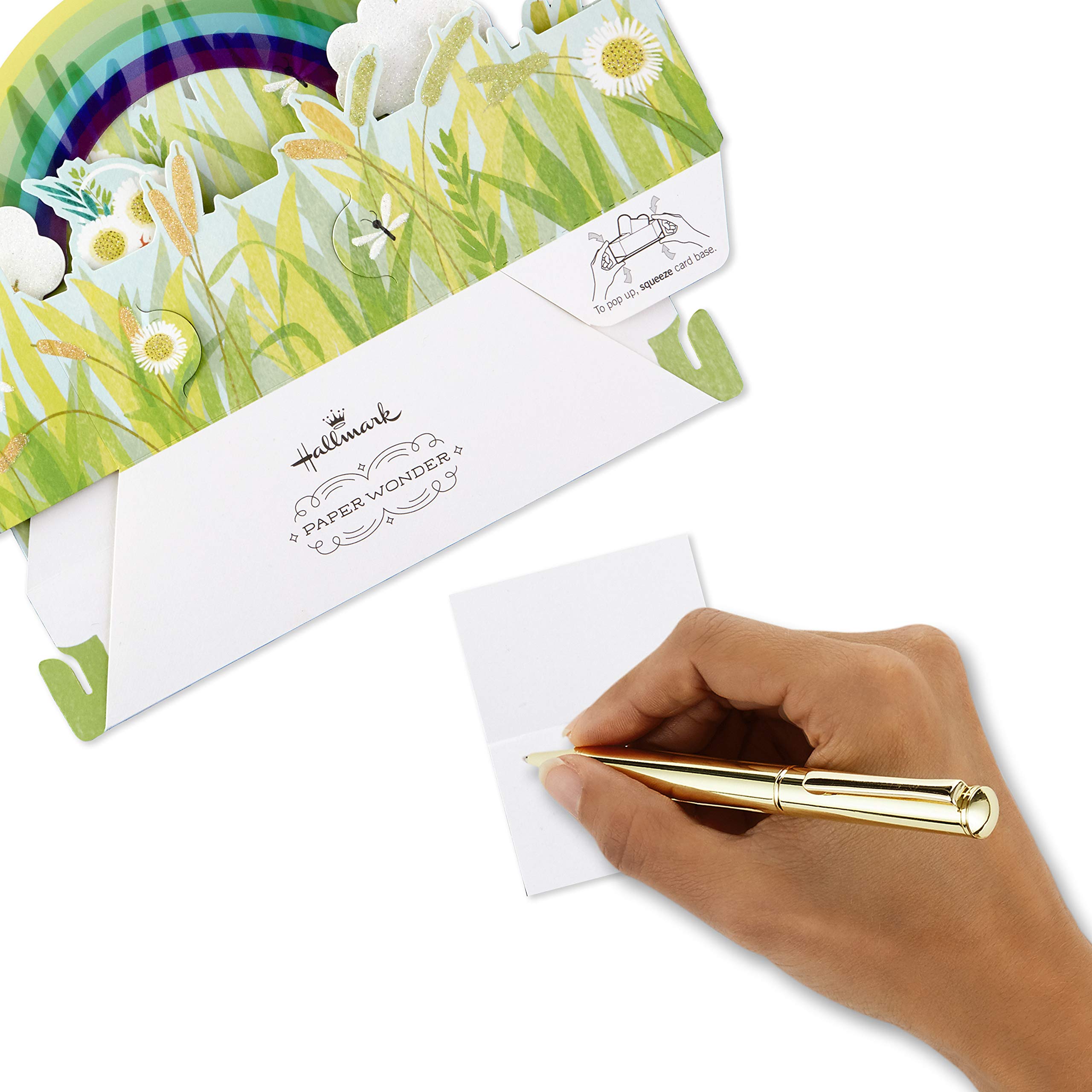 Hallmark Paper Wonder Thinking of You, Get Well Pop Up Card (Rainbow)