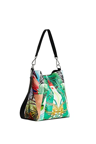 Desigual woMens Casual Shoulder Bag, Green, U US