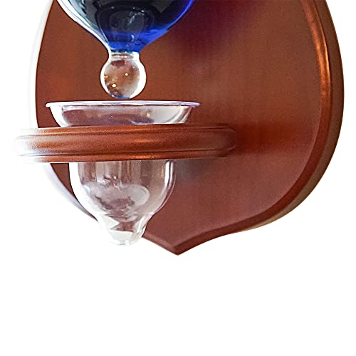 Ambient Weather BA212 Wall Mounted Weather Station with Thermometer, Hygrometer, and Barometer - Cherry Finish