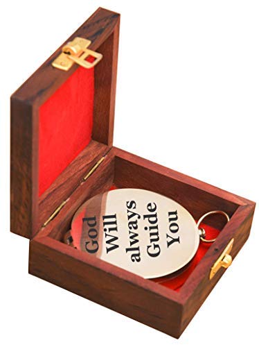De Cube Personalized Engraved Compass, Baptism Gift, Christmas giftt, Missionary, Birthday, Confirmation, Graduation Gift, Compass Size 3 inches DAD Gift