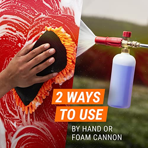 Snow Foam Wash by Armor All, Foaming Car Wash Soap Concentrate for Cars, Trucks and Motorcycles, 50 Fl Oz
