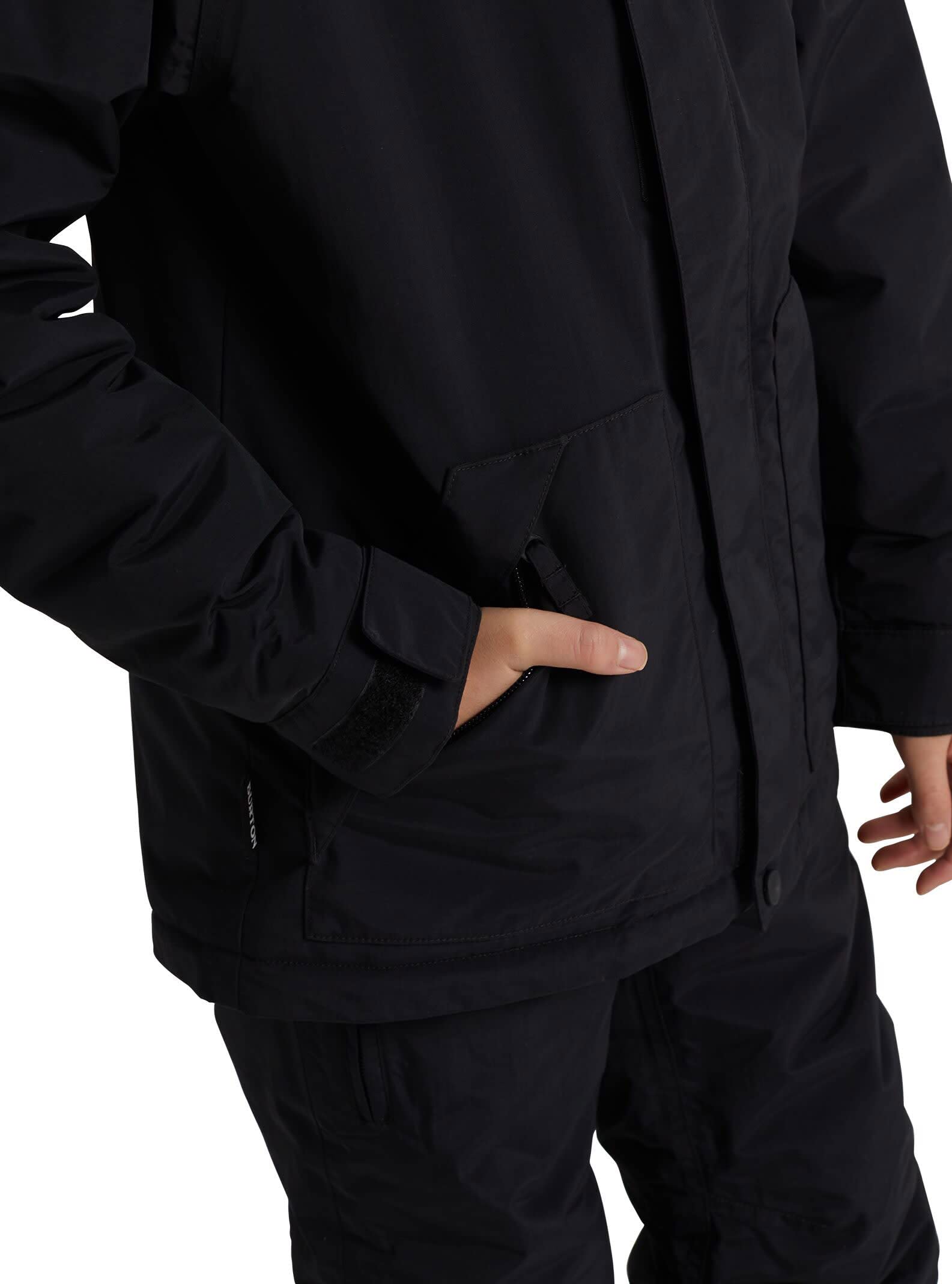Burton Boys Dugout Jacket, True Black New, Medium