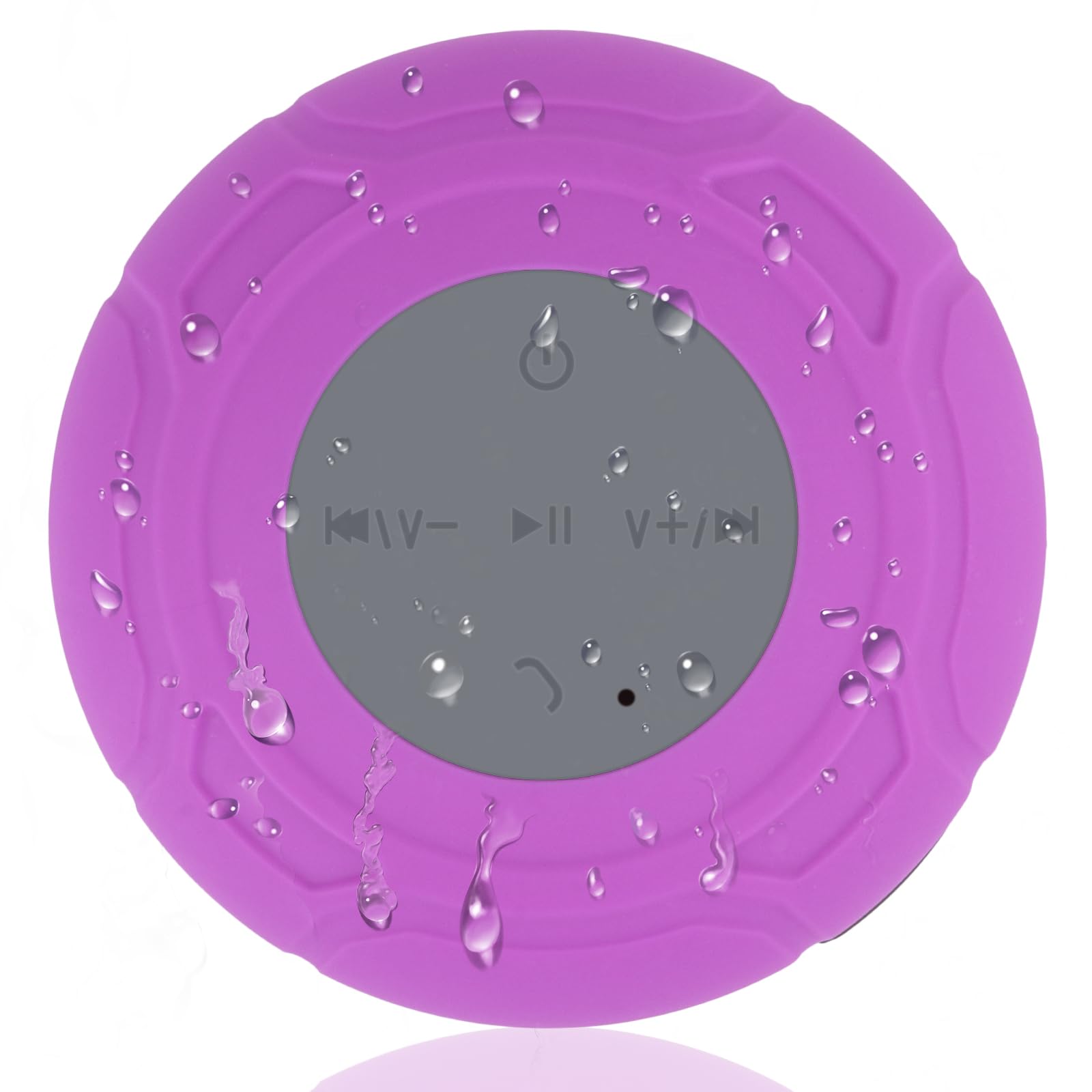 Annlend Bluetooth Shower Speaker Waterproof Wireless Mini Cute Portable Water Resistant Speaker Suction Cup, Built-in Mic Speakerphone for Kids Gift Bathroom Kitchen Outdoor - Pink