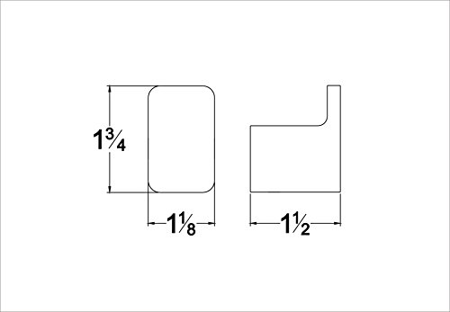Dawn 97019901BN 9701 Series Robe Hook, One Size, Brushed Nickel