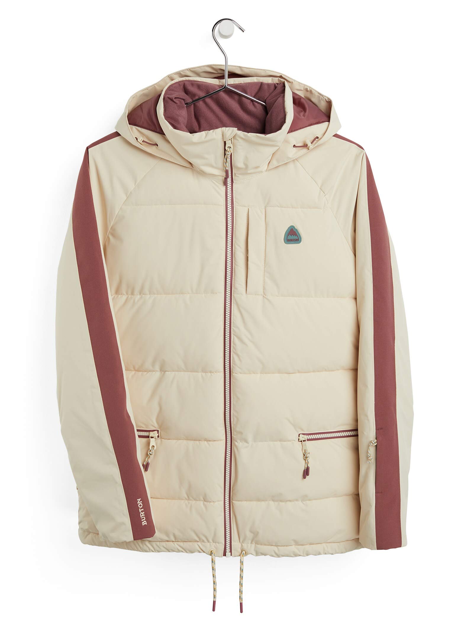 Burton Womens Keelan Jacket, Creme Brulee/Rose Brown, Large