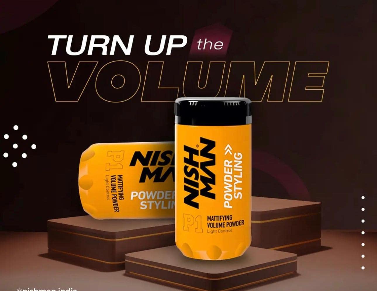 nishman Hair Styling Series (P1 Hair Styling Powder Wax, 20gr)