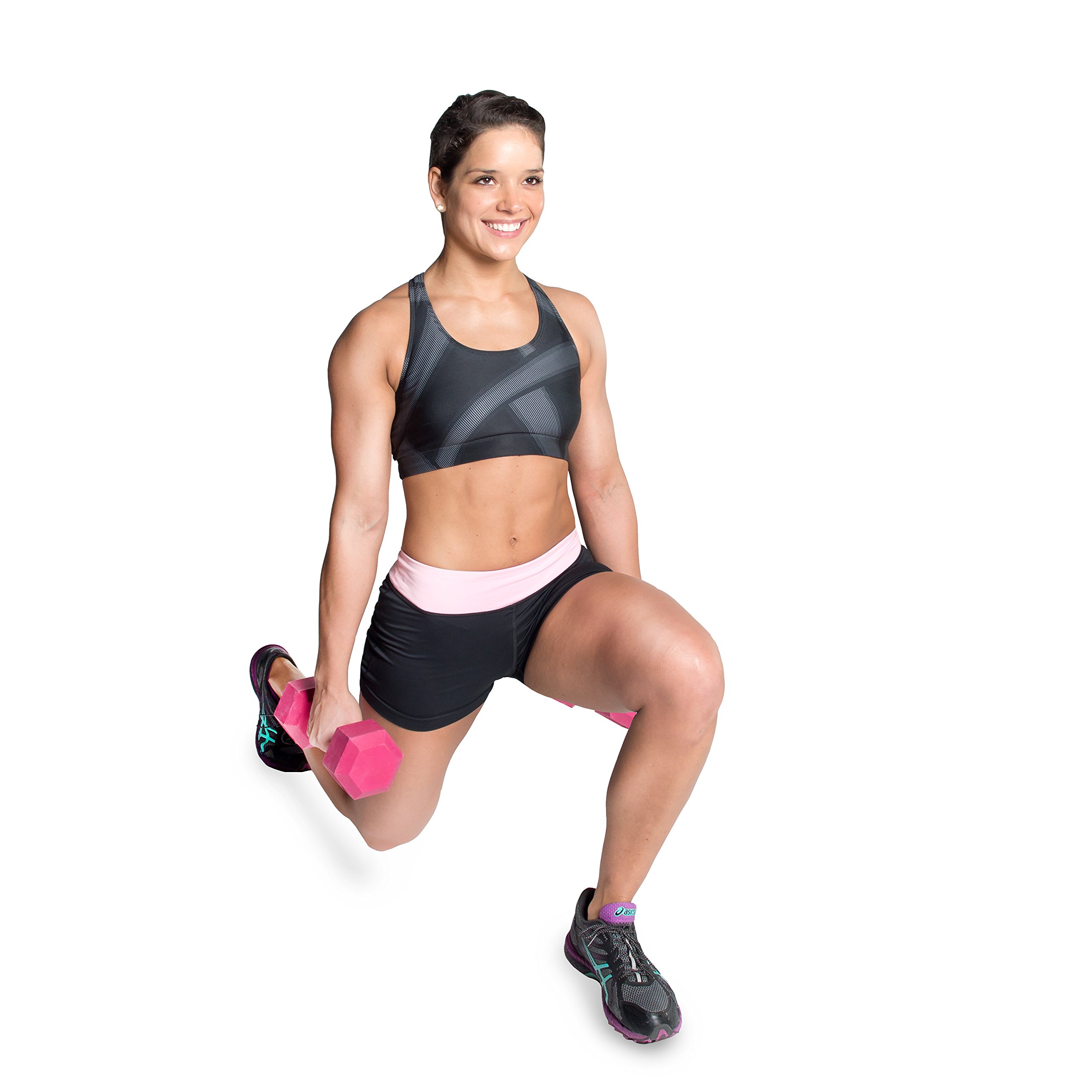 CAP Barbell Color Coated Hex Dumbbell Set with Dumbbell Stand