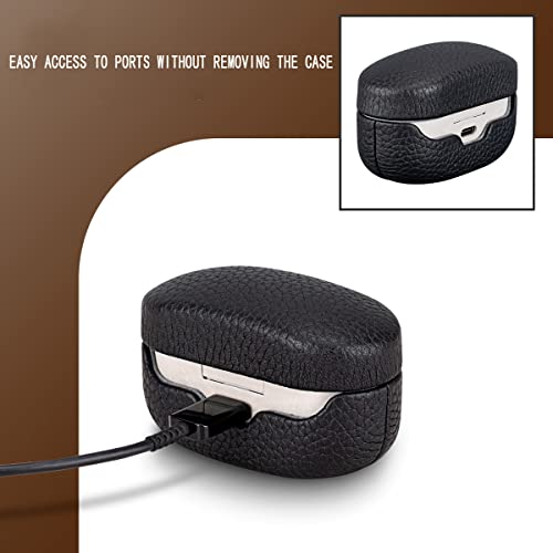 Cover Case for Sony wf-1000xm4 Case,Genuine Leather Case Complete Protection Against Scratches, Bumps, Anti-Shock and Anti-Slip