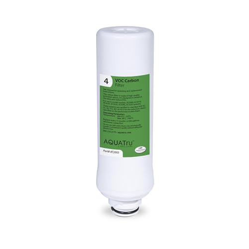 AquaTru - Replacement VOC Filter with ph+ Mineral Boost (Stage 4) for AquaTru Classic, Connect & Under Sink AquaTru Water Purifier