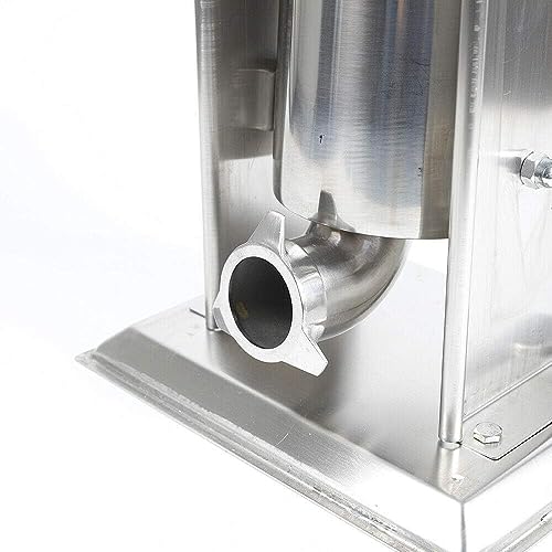 Commercial Churro Maker 5L Stainless Steel Manual Spanish Donut Churrera Churro Maker Machine with 4pcs Nozzles for Home Restaurants Cafeterias Bakeries (Vertical Type)