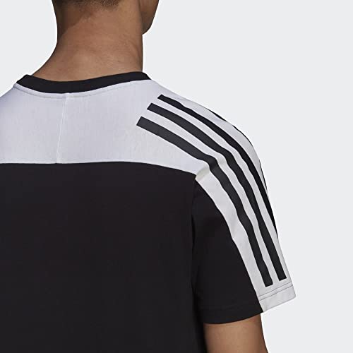 adidas Men's Future Icon Three Stripes Tee, Black, Large