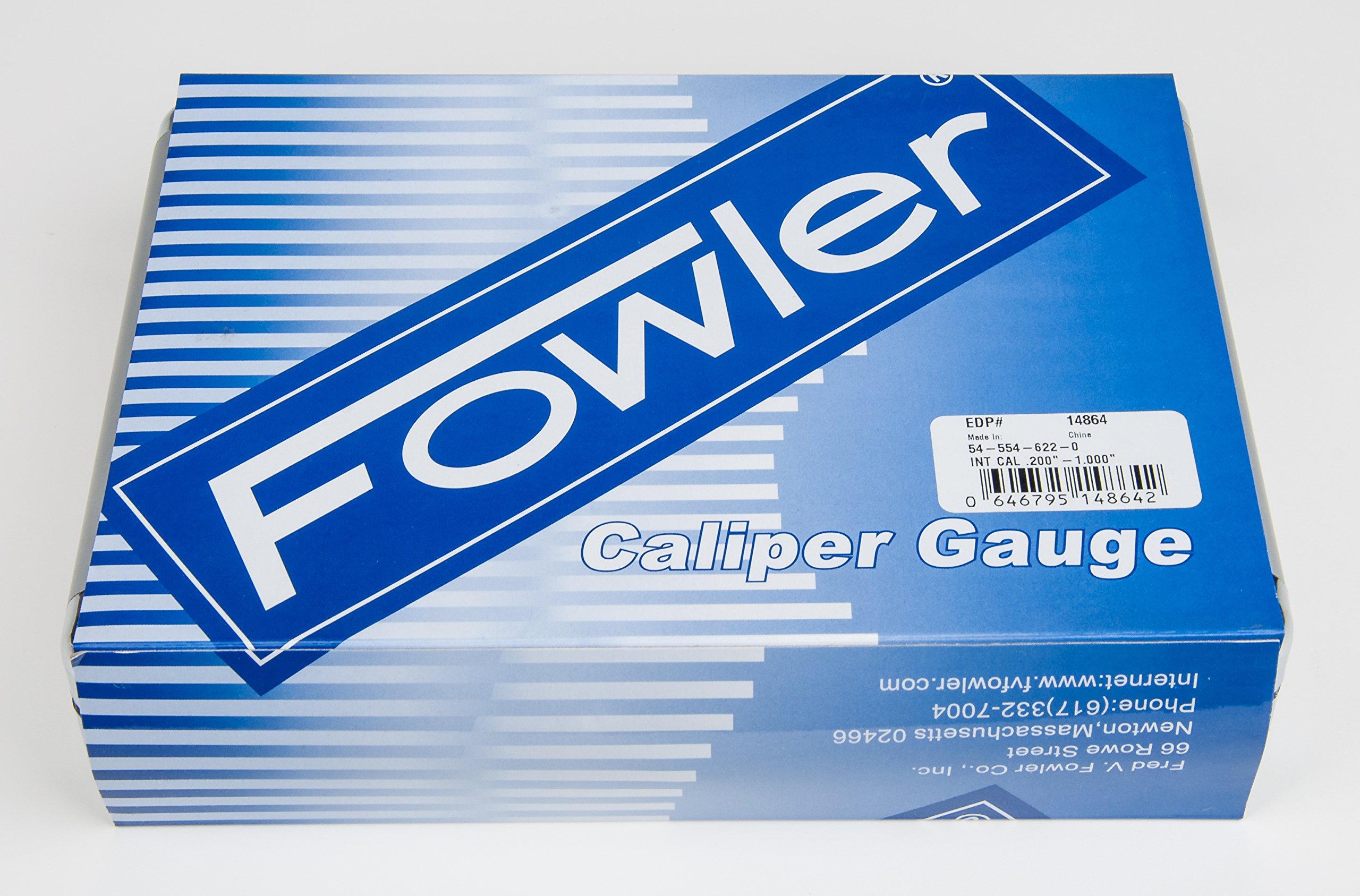Fowler 54-554-622 Internal Electronic Caliper Gage, 0.200-1" Measuring Range, 0.005" Resolution, 0.0008" Accuracy