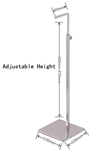 Adjustable Height Metal Handbag Stand Women Bags Handbag Display Stand Holder