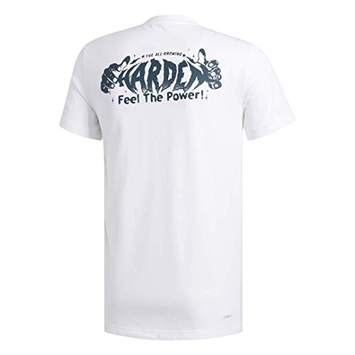 adidas Men's Harden Swagger Verb Basketball Tee, White, Medium