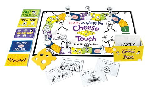 Diary of a Wimpy Kid Cheese Touch Game - Race to The Finish While Learning About Your Friends by Pressman