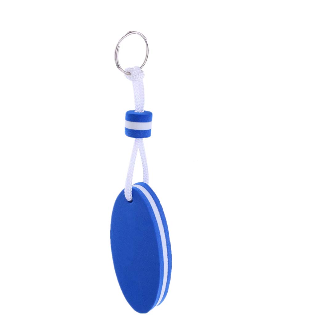 5 Pieces Durable Oval Floating Key Ring Boat Keychain Float Suit for Boating Fishing Whitewater Rafting Canoeing Sailing