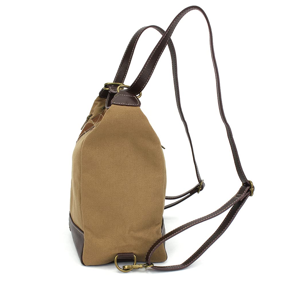 CHALA Retro Convertible Purse - Metal Feather - Olive