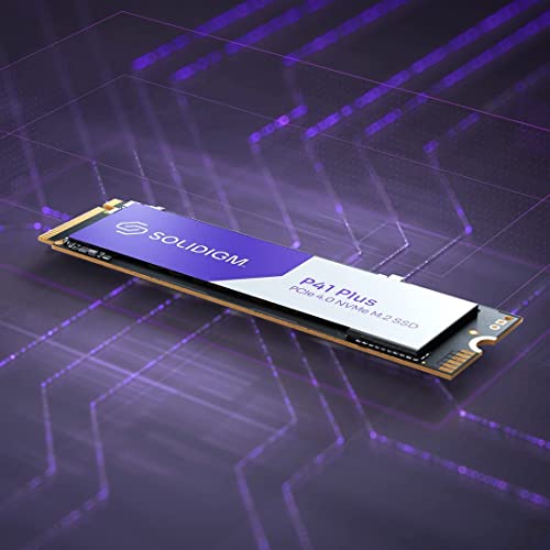 Solidigm⢠P41 Plus Series 1TB PCIe GEN 4 NVMe 4.0 x4 M.2 2280 3D NAND Internal Solid State Drive (1TB, M.2 80mm, PCIe 4.0 x4) SSDPFKNU010TZX1
