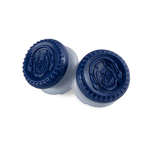 KontrolFreek Call of Duty: Warzone Performance Thumbsticks for Playstation 4 (PS4) and Playstation 5 (PS5) | 2 High-Rise, Hybrid| Blue/Gray