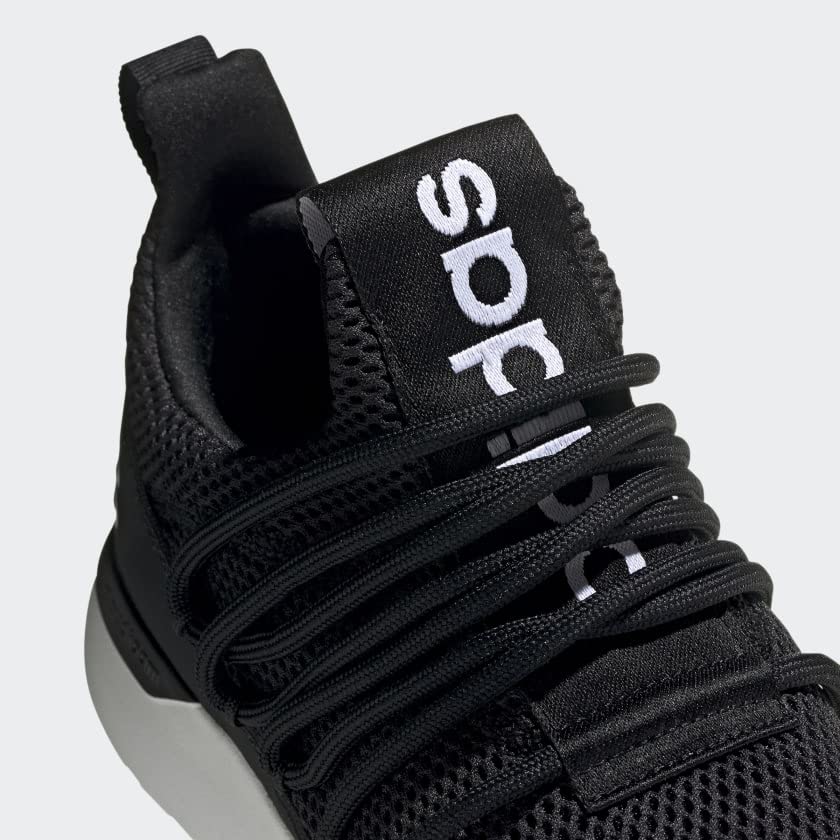 adidas Men's Lite Racer Adapt 3.0 Running Shoe, Core Black/Black/White, 12
