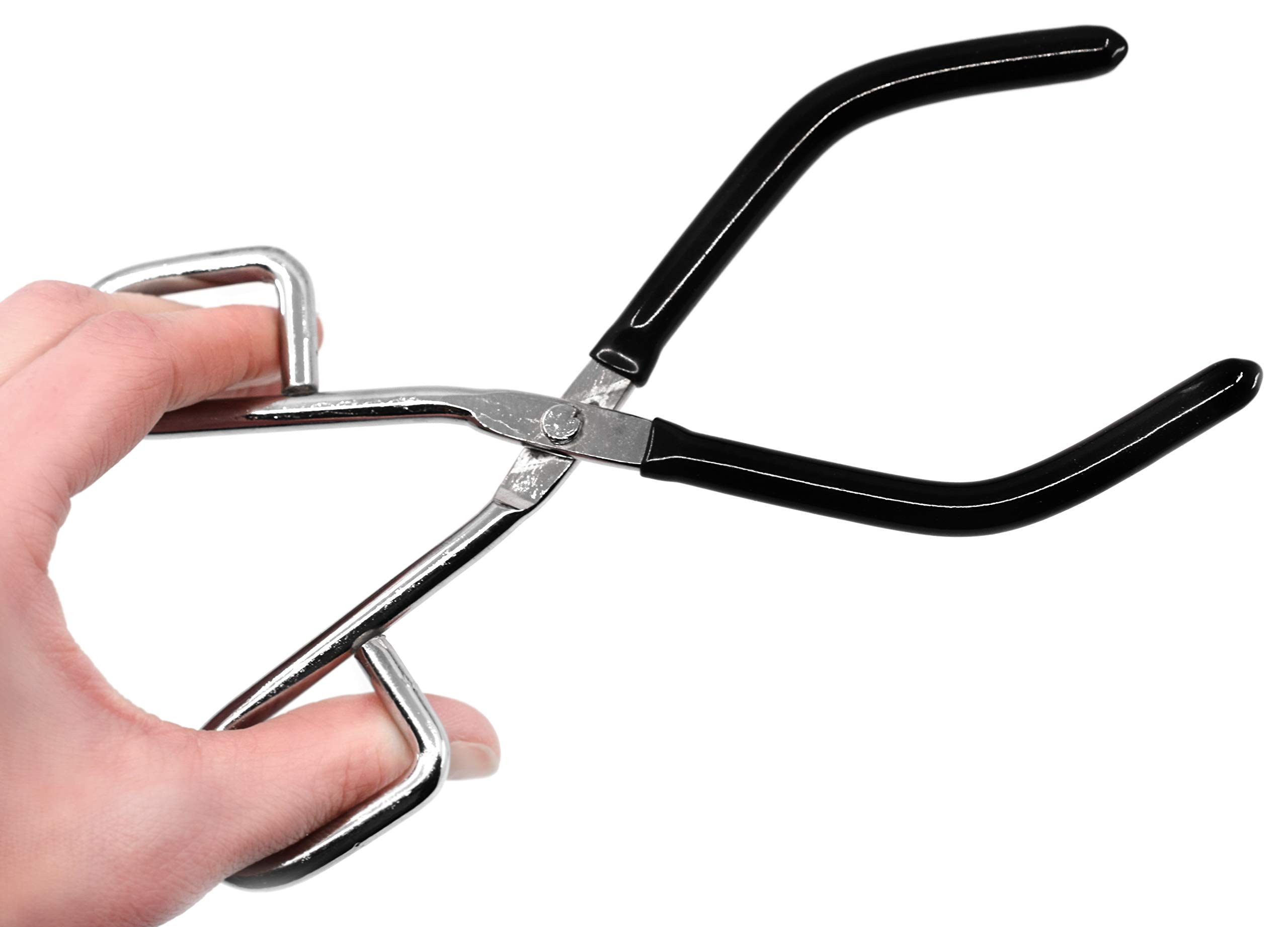 Small Beaker Tongs, 7.25" - With Rubber Tips - Metal Body - Eisco Labs