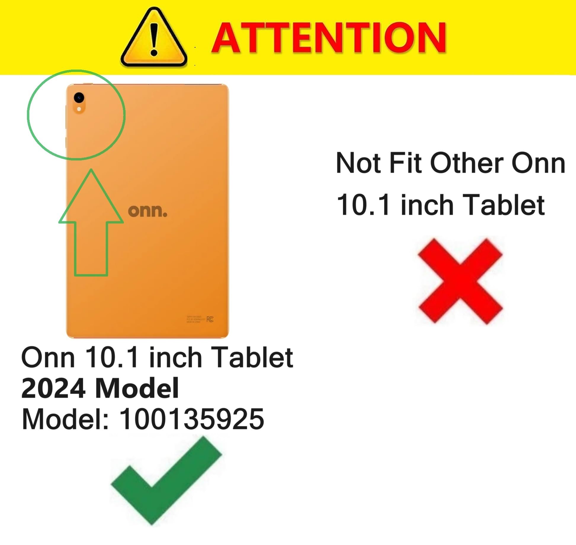 Onn. 10.1" Tablet Powered Case (2024 Model), PU Leather Protective Case [Family Case for Kids] with Multi-Angle Stand Folio Cover Case for ONN 10.1 inch Tablet (Black)
