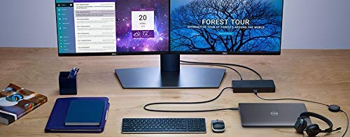 Dell WD19 130W Docking Station (with 90W Power Delivery) USB-C, HDMI, Dual DisplayPort, Black (Renewed)