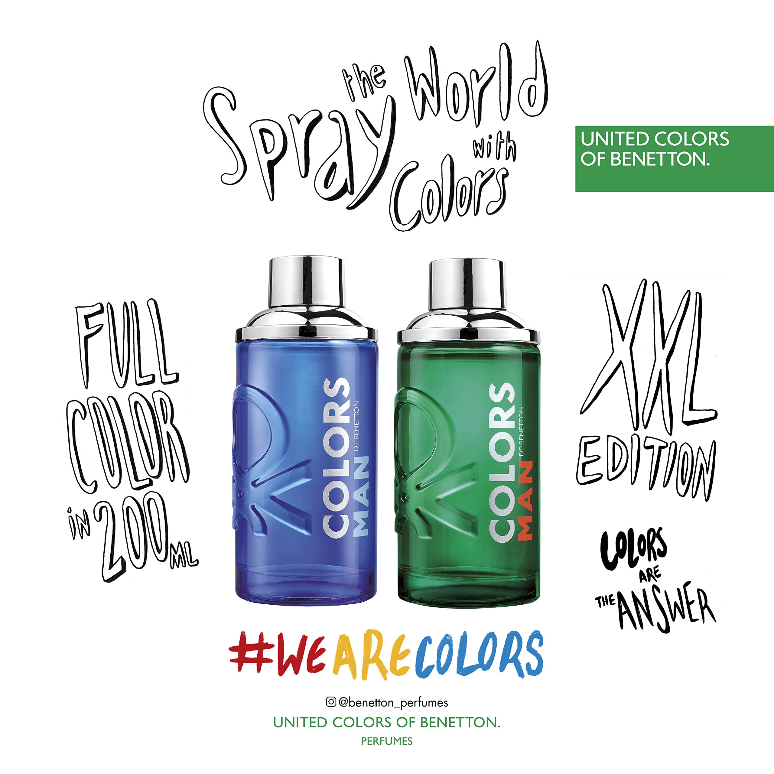 United Colors Of Benetton Colors Man Green Men EDT Spray 3.4 oz