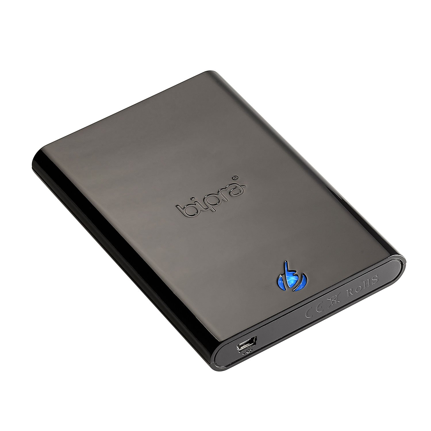 BIPRA 320Gb 320 Gb 2.5 Inch External Hard Drive Portable USB 2.0 Fat32- Black