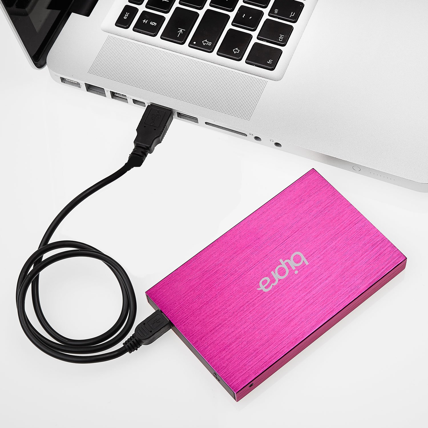 BIPRA USB 3.0 2.5 inch NTFS Portable External Hard Drive - Pink (1 TB)