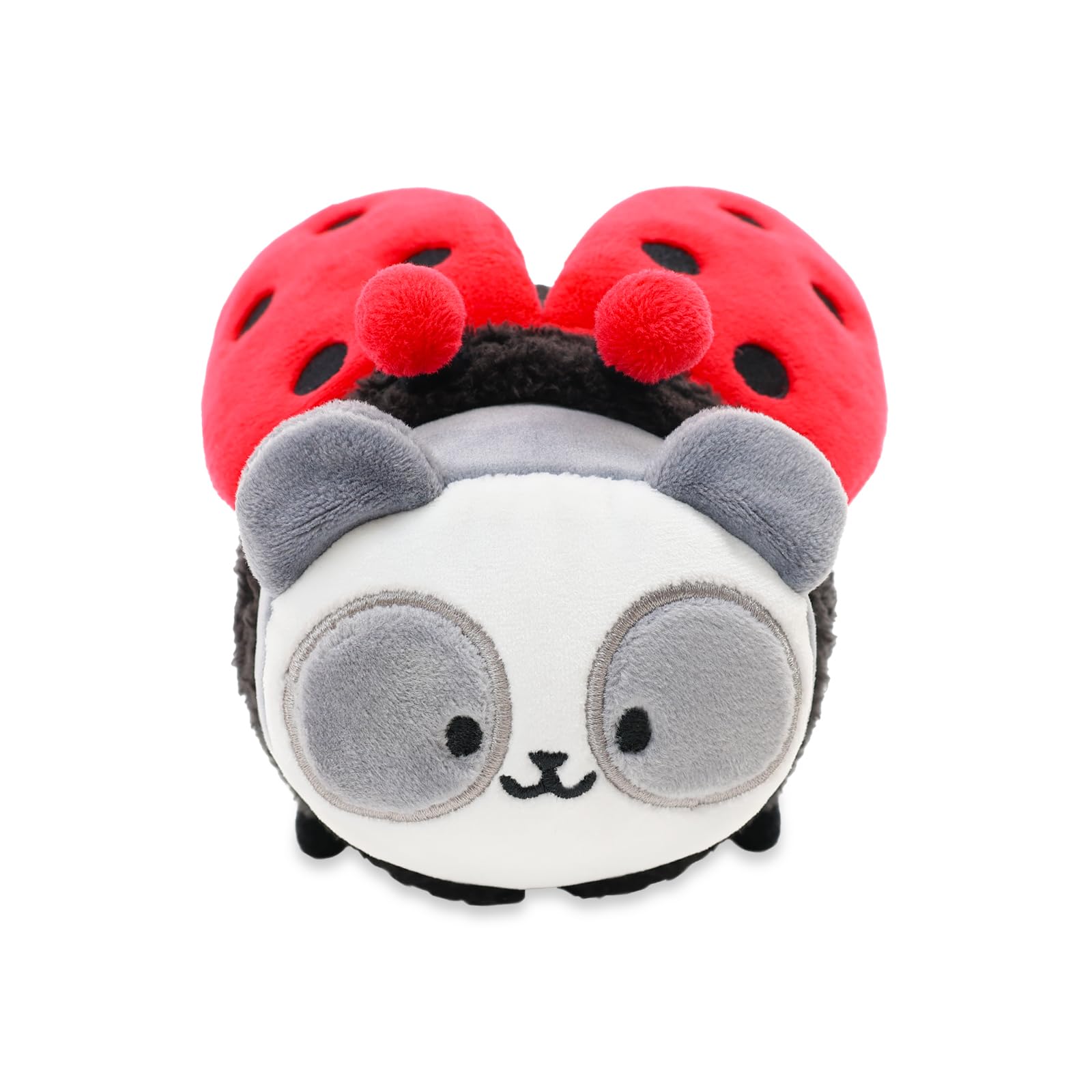 Anirollz Stuffed Animal Plush Toy – 6" Small Spring Outfitz Plush Doll | Soft, Squishy, Warm, Cute, Comfort, Safe | Birthday Gift Pillow with Panda Bear in Ladybug Pandaroll