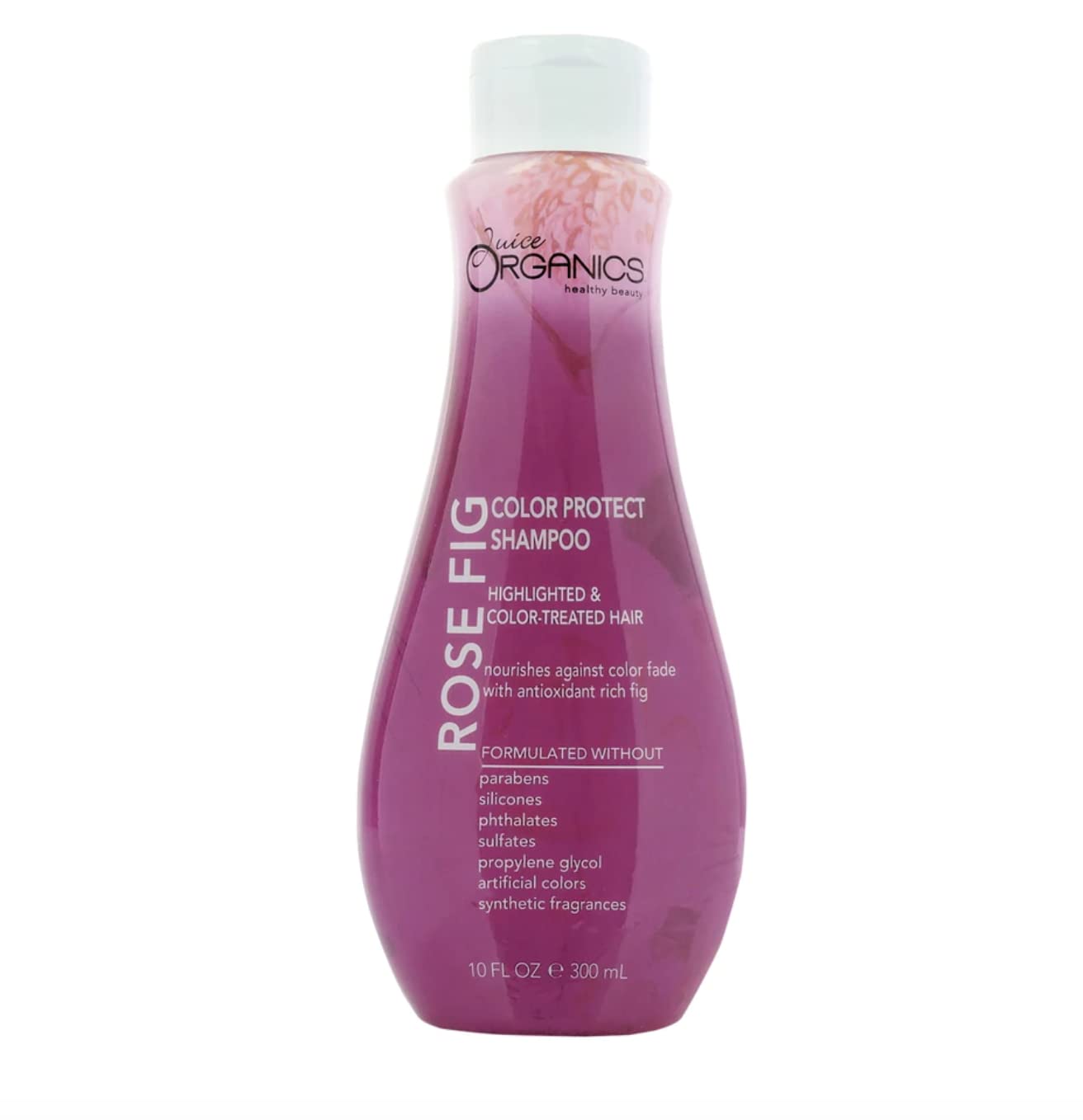 Juice Beauty Rose Fig Color Protect Shampoo - 300 mL - Deeply Cleanses, Boosts Shine + Enhances Volume - For Highlighted + Color-Treated Hair - Vegan, Cruelty Free