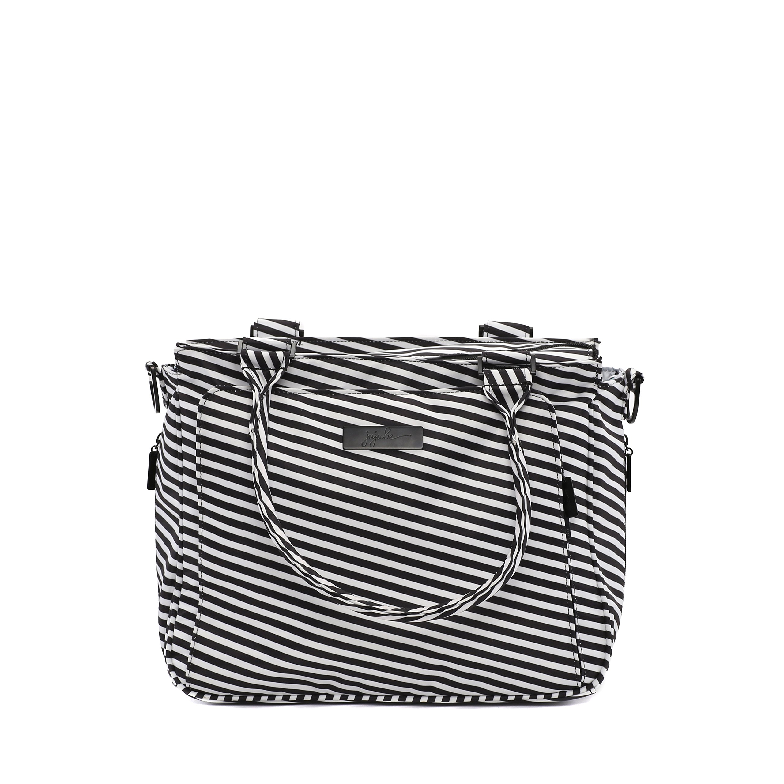 JuJuBe Be Classy Structured Multi-Functional Diaper Bag/Purse, Onyx Collection - Black Magic