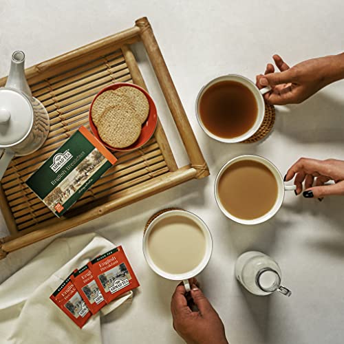 Ahmad Tea London Telephone Box Caddy Gift Tin, 20 Teabag, English Breakfast
