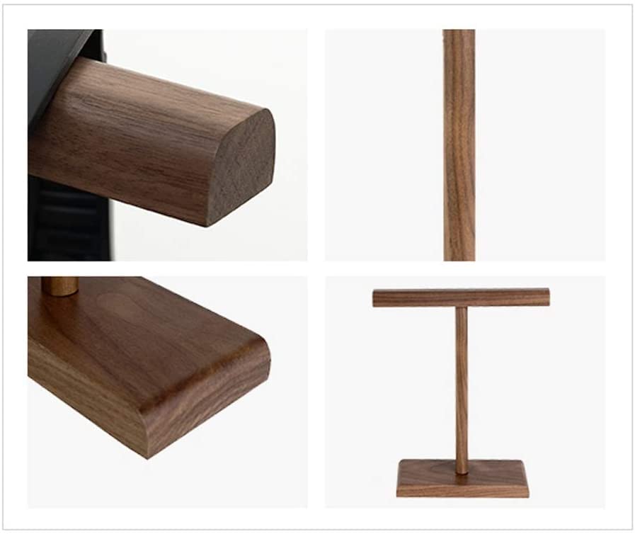 ANIIC Headset Stand Wood Headphone Stand Holder Creative Headset Holder Desk Display Shelf Rack Universal Earphone Accessories Headphone Stand ( Color : Walnut )