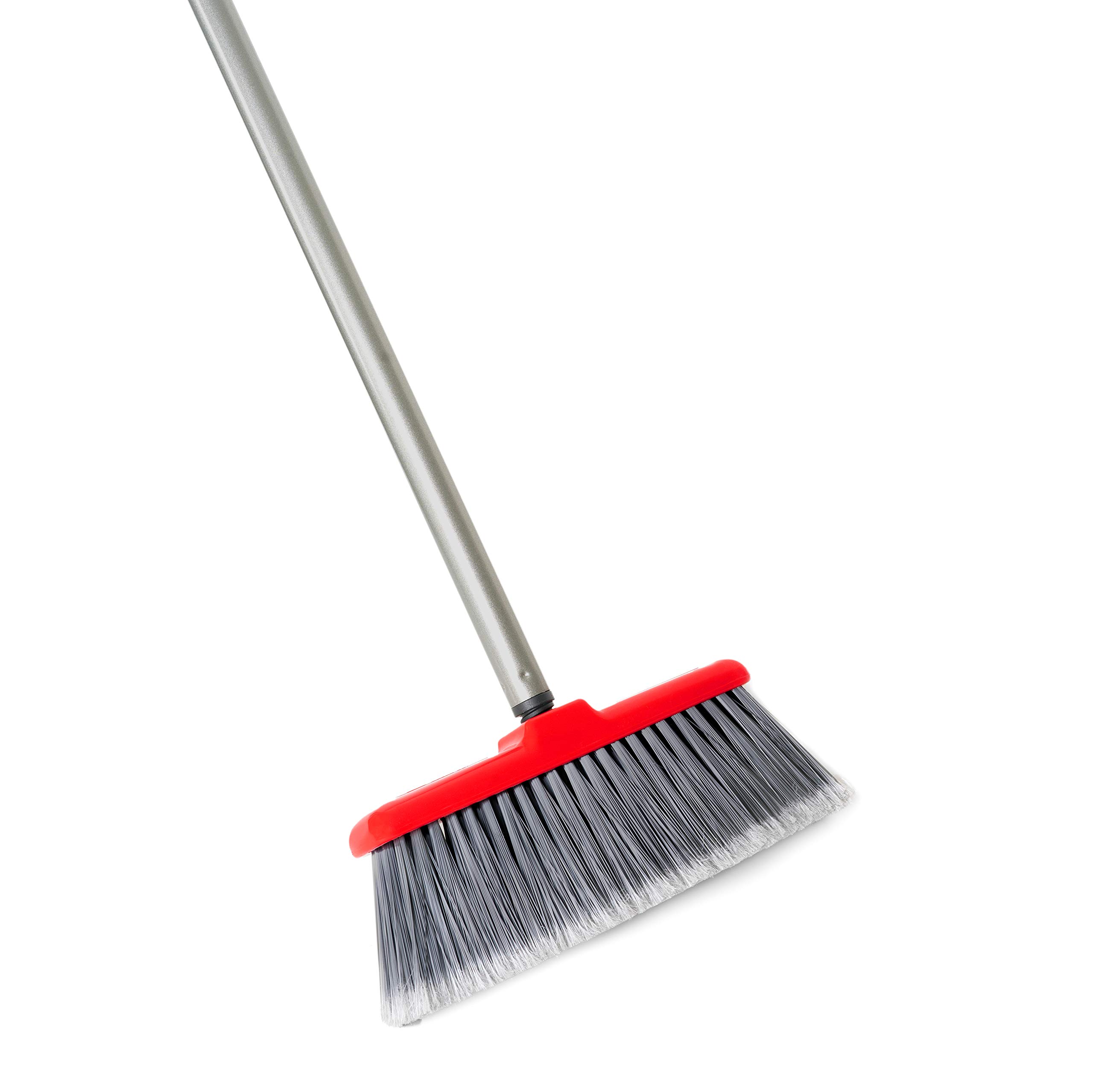 Fuller Broom with adjustable Steel Handle, Red