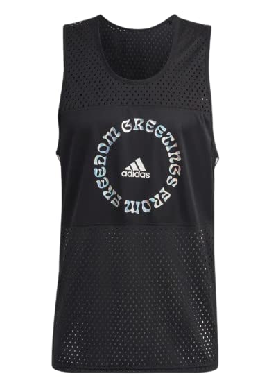 adidas Men's Running Break The NORM Tank TOP Black Size XL