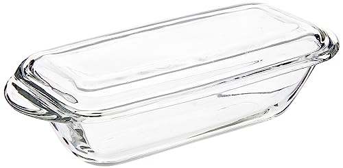 Anchor Hocking Presence Design Butter Dish with Cover